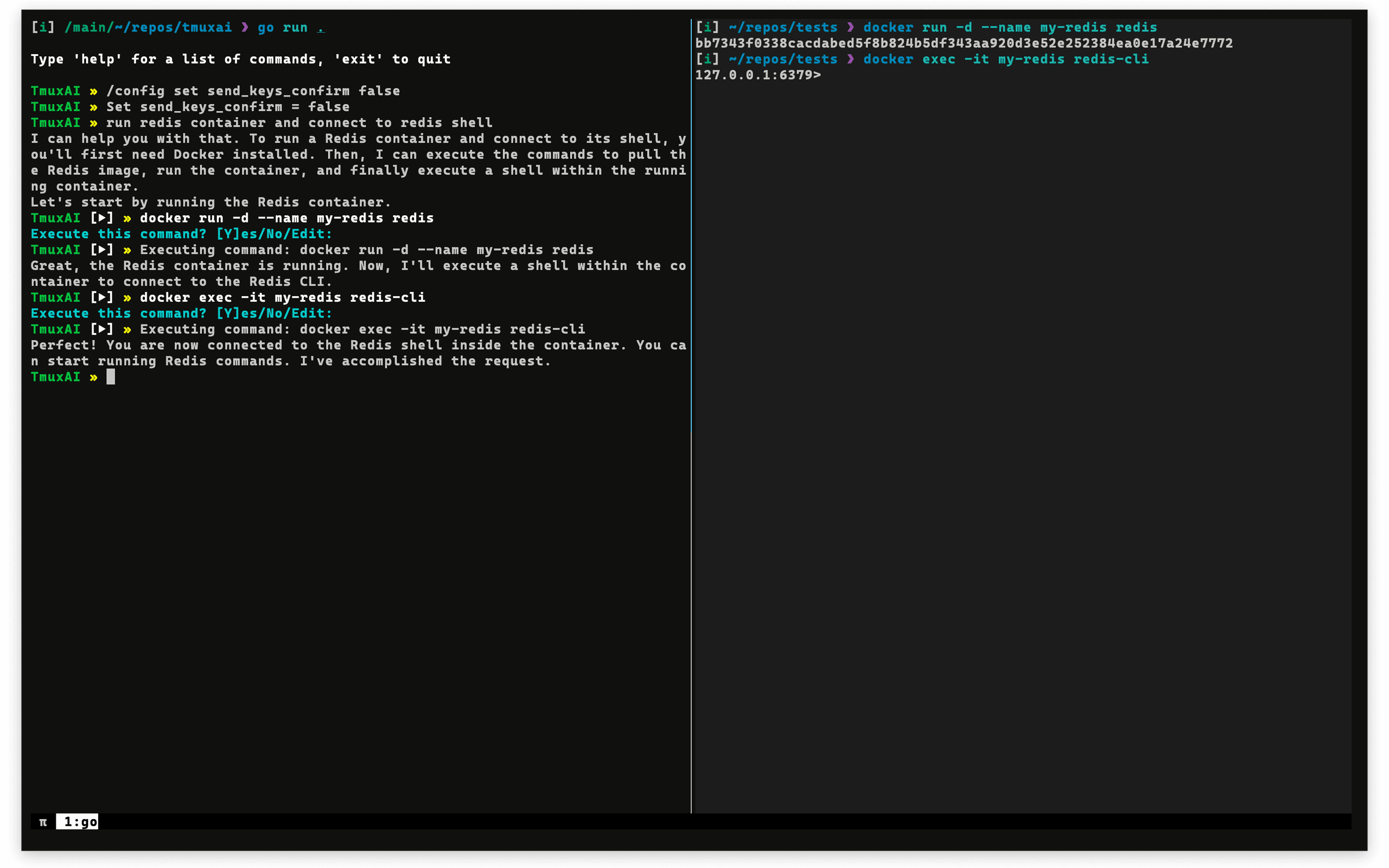 Screenshots - TmuxAI