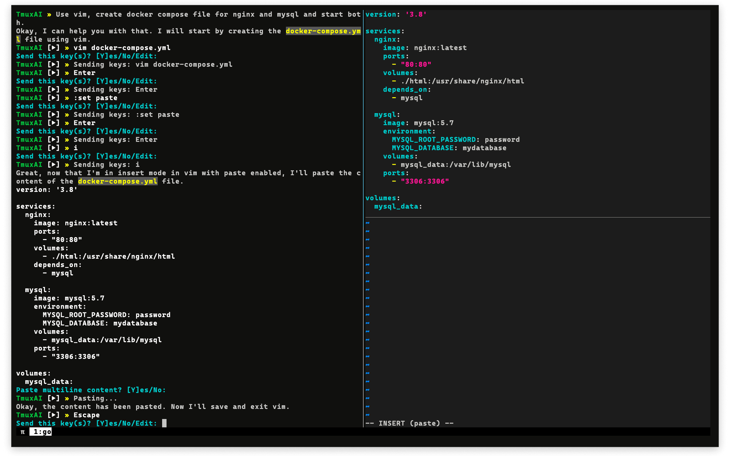 Screenshots - TmuxAI