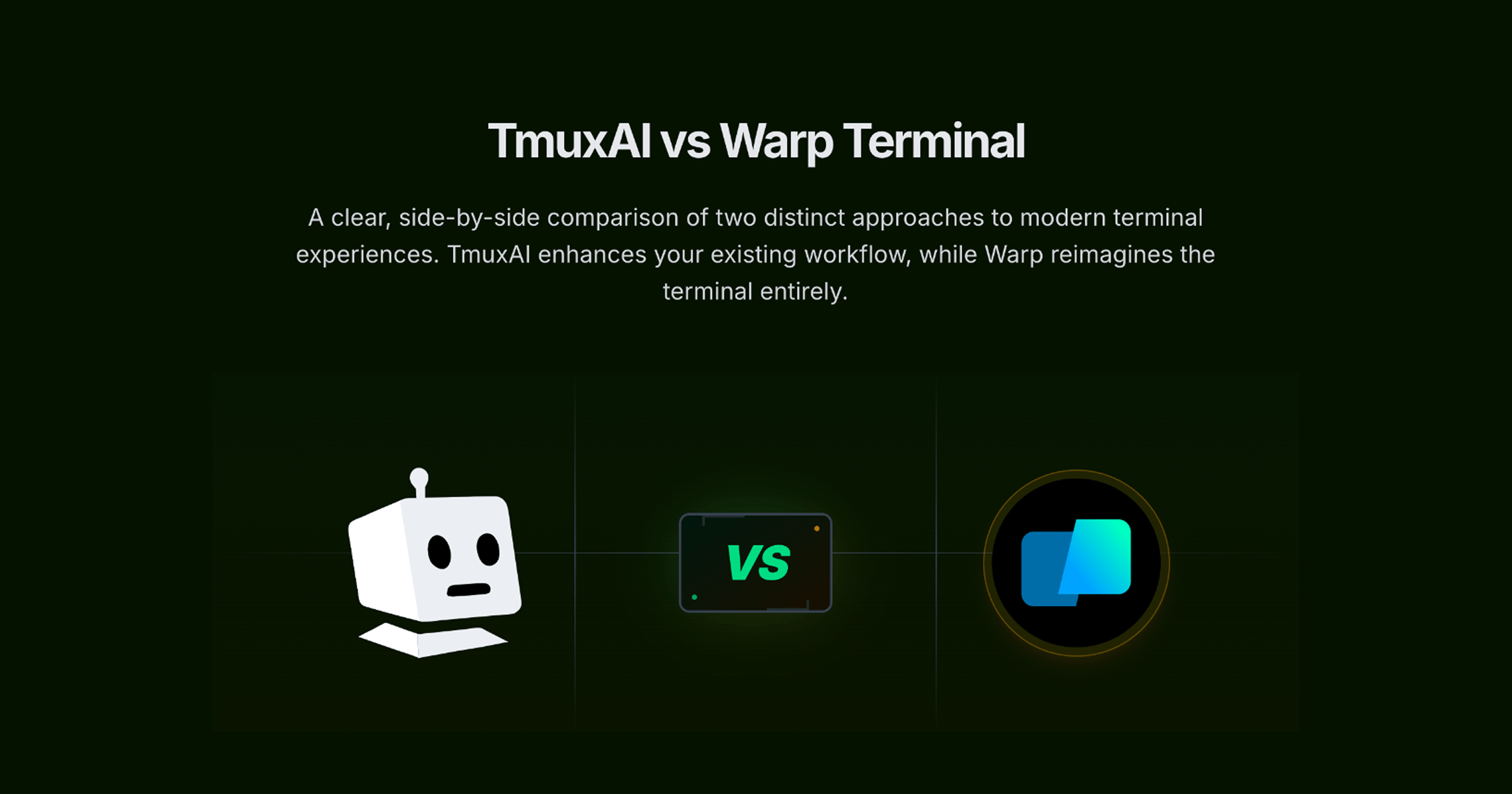 TmuxAI vs Warp Terminal - Side-by-Side Comparison